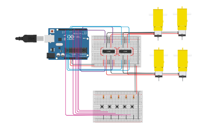 Circuit Design Circuito Motores Tinkercad