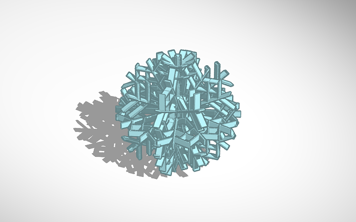3D design Snowflake - Tinkercad