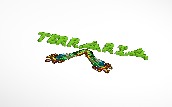 3D design Terraria and a Terrariablade - Tinkercad