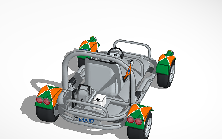 3D design Rotary Go-Kart - Tinkercad