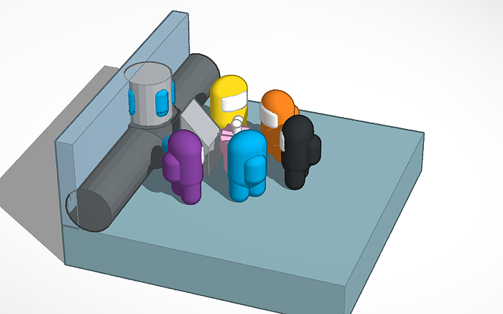 3D design among us skeld reactor | Tinkercad