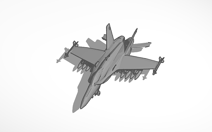 3D design Plane - Tinkercad