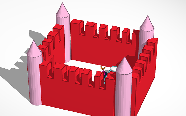3D design Castle - Tinkercad