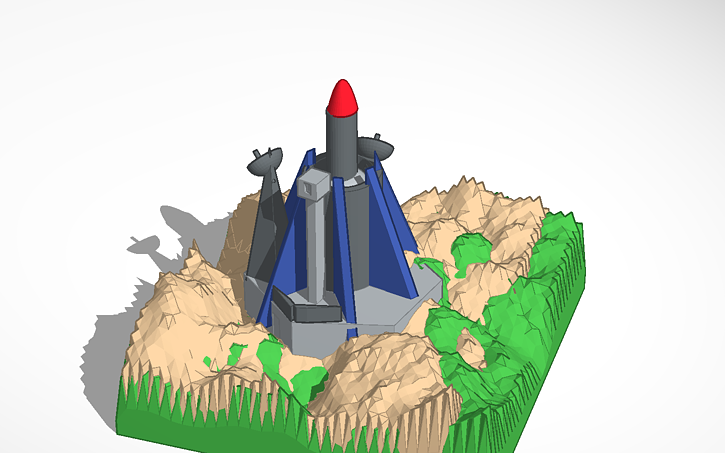 3D design NUCLEAR MISSILE BASE!!!!!! - Tinkercad