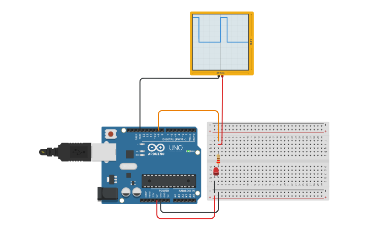 Circuit design 18.2 PWM AnalogWrite | Tinkercad