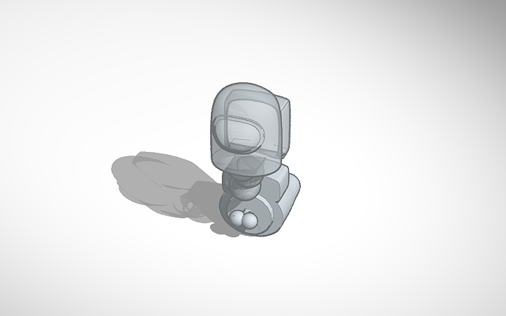 3D design among us crewmate ghost | Tinkercad