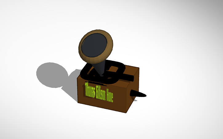 3D design Phonograph P.B.I - Tinkercad