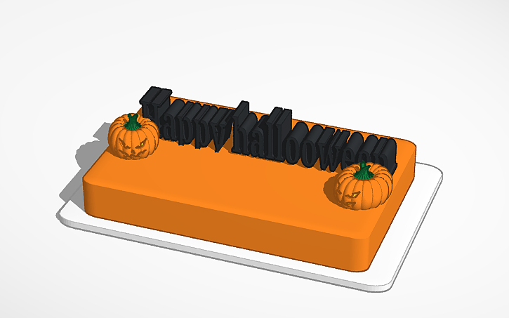 3D design halloween cake - Tinkercad