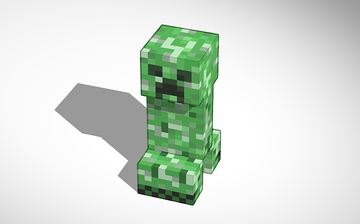 3D design Minecraft Creeper - Tinkercad