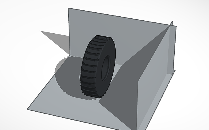 3D design Off-road Paddle tires - Tinkercad