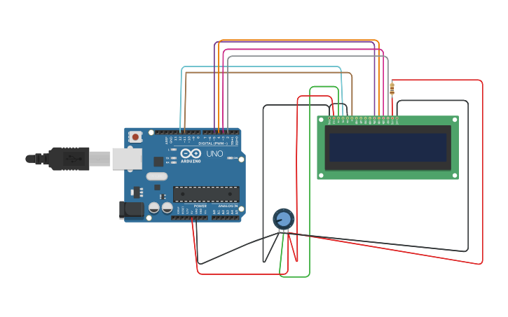 Circuit design DISPLAY SEMAFORO 2 | Tinkercad