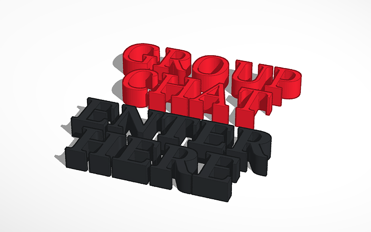 3D design Group Chat - Tinkercad