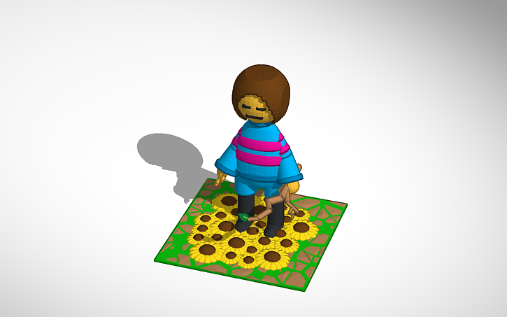 3D design Undertale Frisk - Tinkercad