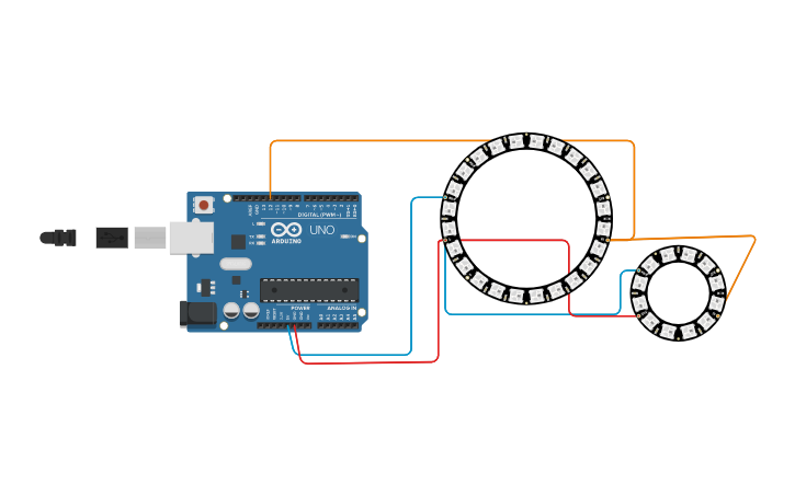 Circuit design NeoPixel | Tinkercad