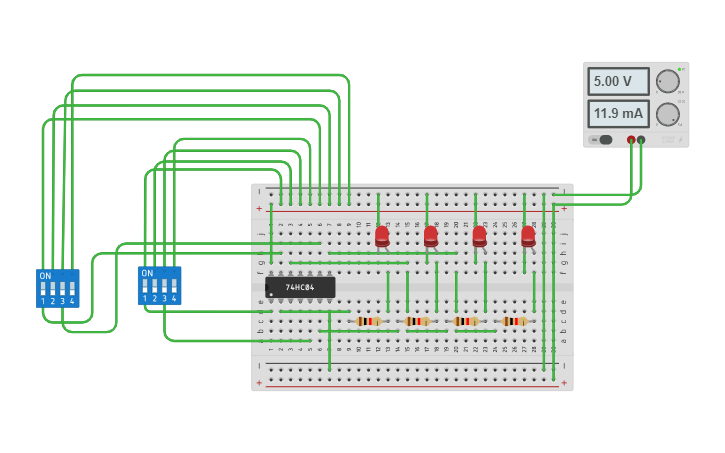 Circuit Design Logic Exp 1c Tinkercad