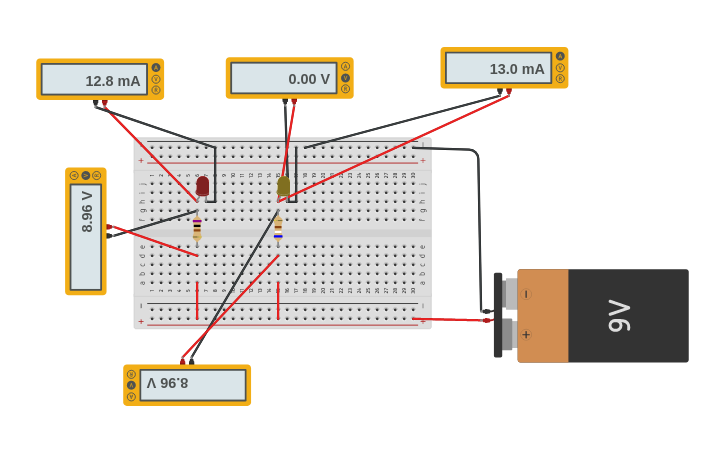 Circuit design Actividad 3 - Tinkercad