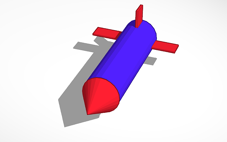 3D design priab roket | Tinkercad