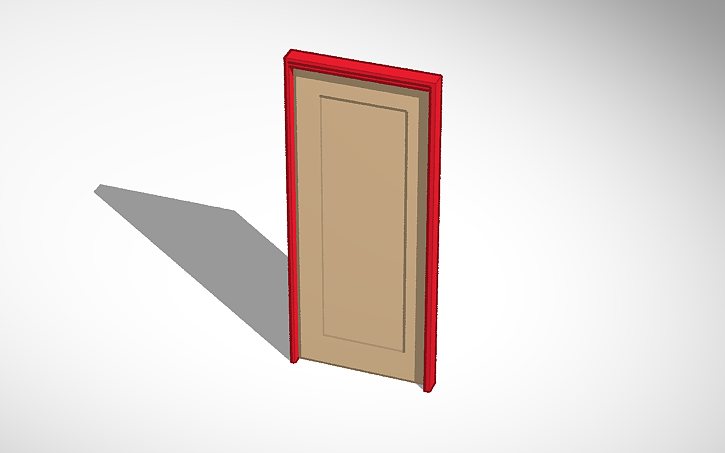 3D design DOOR - Tinkercad
