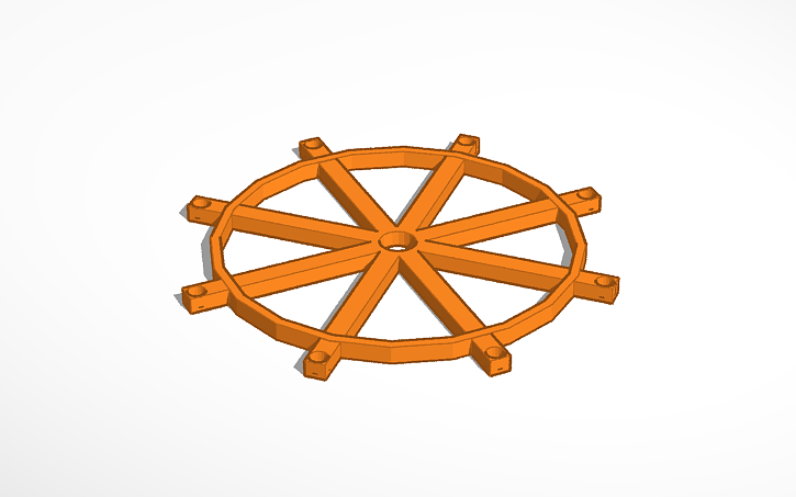 3D design Wheel for Ferris Wheel - Tinkercad