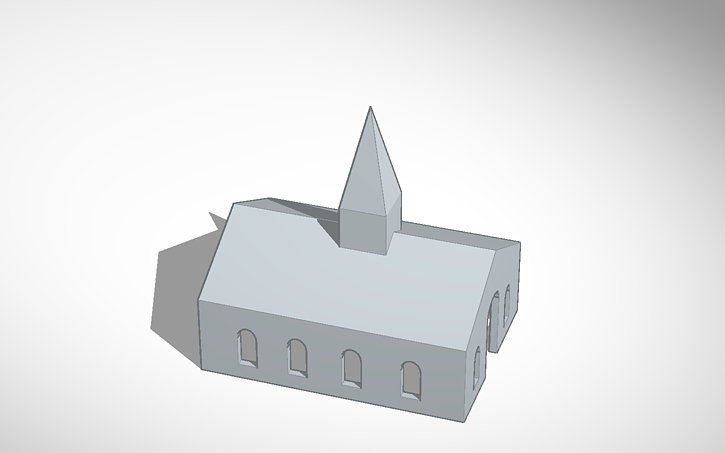 3D design Church - Tinkercad