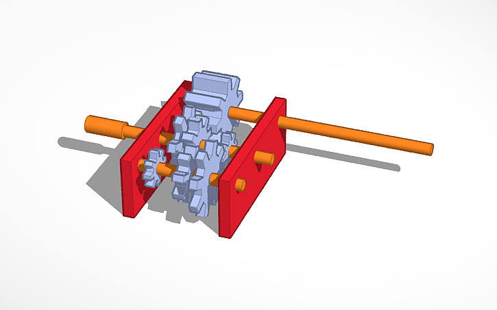 3D design gearbox - Tinkercad