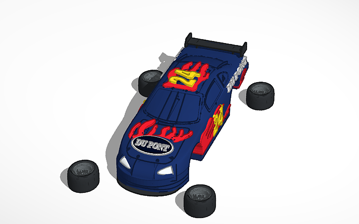 3D design Nascar 24 jeff gordon | Tinkercad