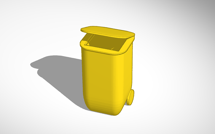 3D design EV ÖDEVİM mini çöp kutusu - Tinkercad