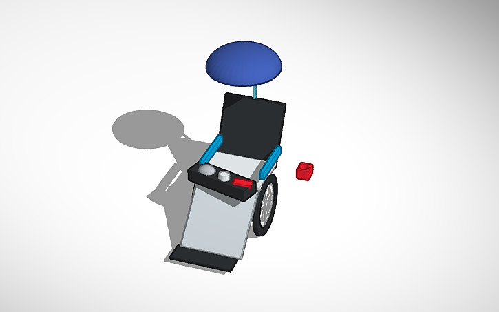 3D design Wheel chair - Tinkercad