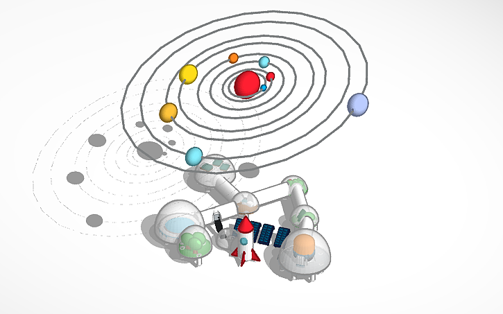 3D design moon base elina engman - Tinkercad