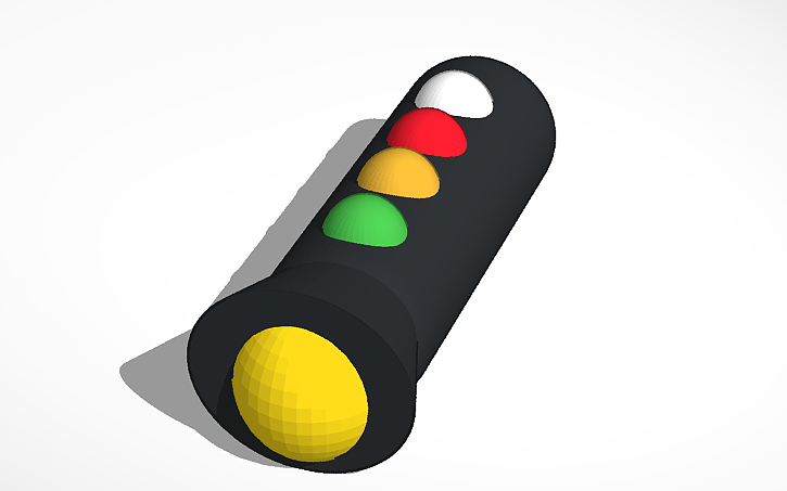 3D design Traffic Light torch - Tinkercad