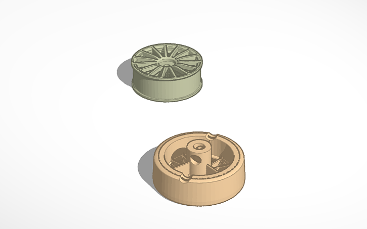 3D design llanta rally slot porsche proto 1/24 - Tinkercad