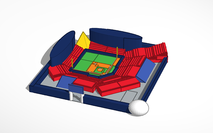 3D design Baseball Stadium - Tinkercad