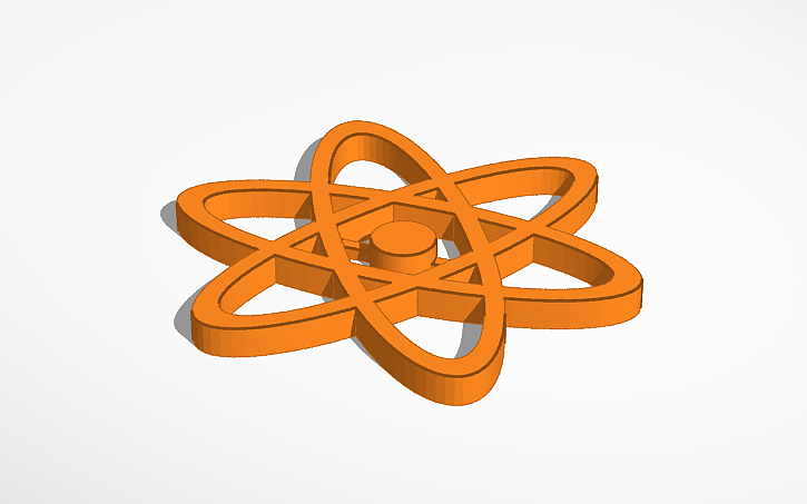 3D design Atom - Tinkercad