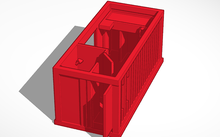 3D design container - Tinkercad