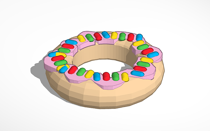 3D design Yum Yum donut | Tinkercad