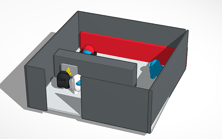 3D design electrical room in among us - Tinkercad