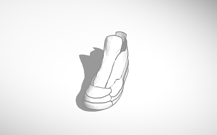 3D design Shoe Template - Tinkercad