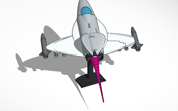 3D design Fighter jet - Tinkercad