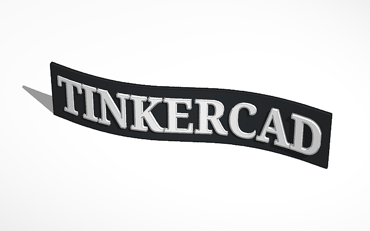 3D design Curved Shape tutorial - Tinkercad