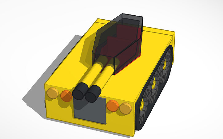 3D design Copy of tank contest big yellow - Tinkercad