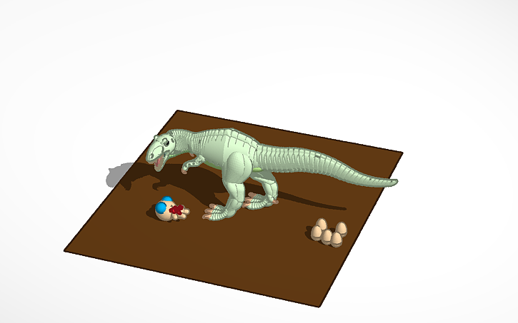 3D design t-rex - Tinkercad