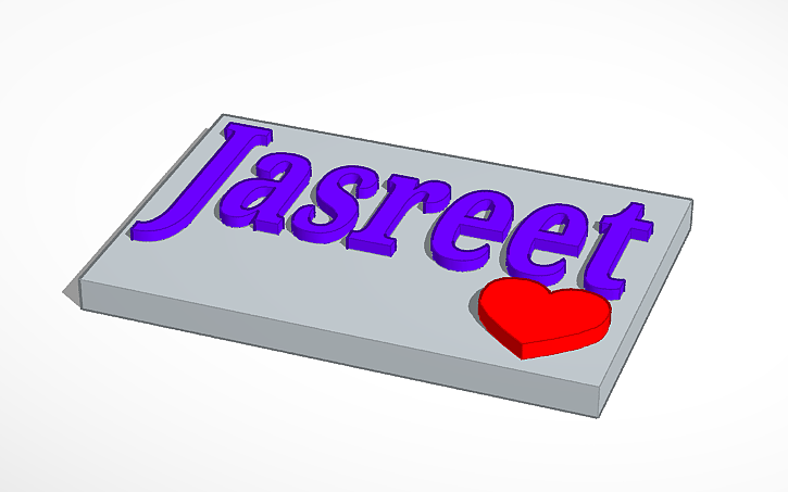 3D design jasreet - Tinkercad