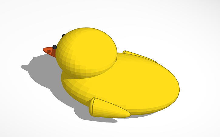 3D design mini duck - Tinkercad