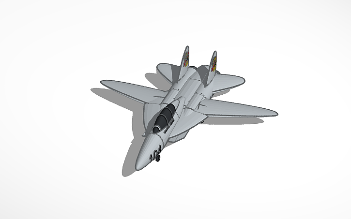 3D design Iceman and Slider F-14 Tomcat - Tinkercad