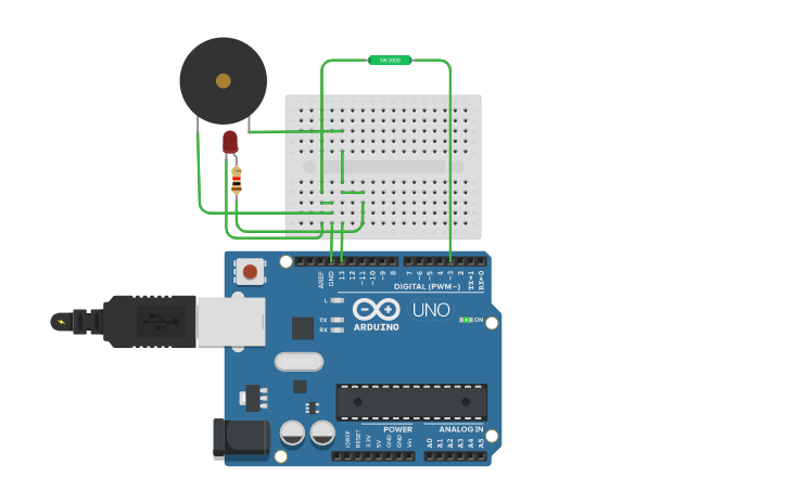 Circuit design Tilt Sensor - Tinkercad