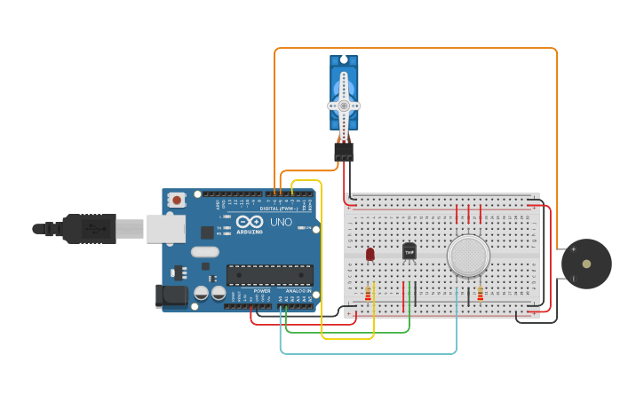 Circuit design Ejercicio3. Sistema de Monitoreo. - Tinkercad