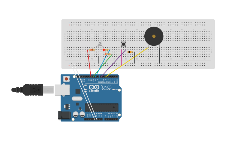 Circuit design Boton-ledRGB-buzzer - Tinkercad