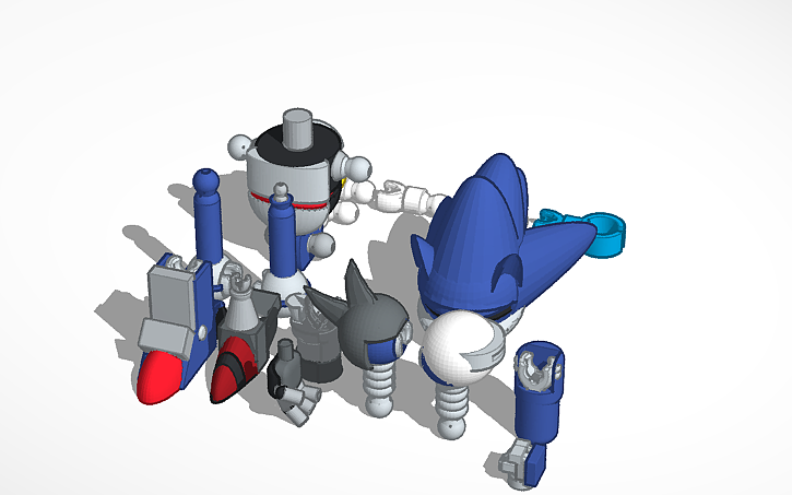 3D design Amalgam Mecha Sonic - Tinkercad