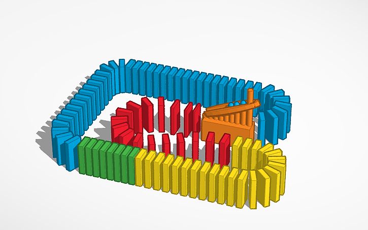 3D design dominos - Tinkercad