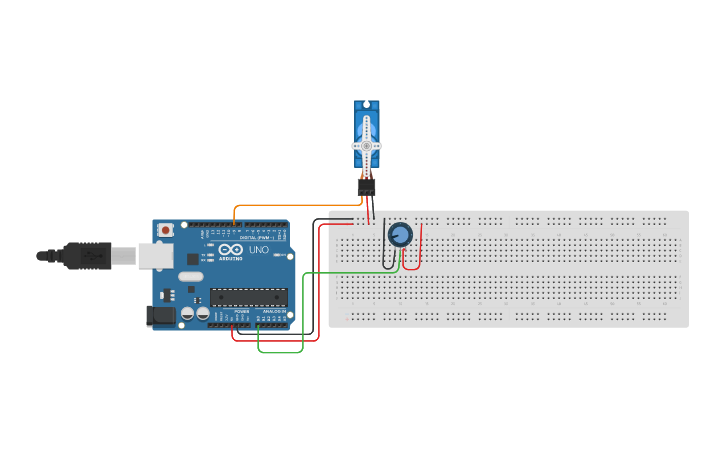 Circuit Design Programa Controle De Servo Motor Com Potenciometro